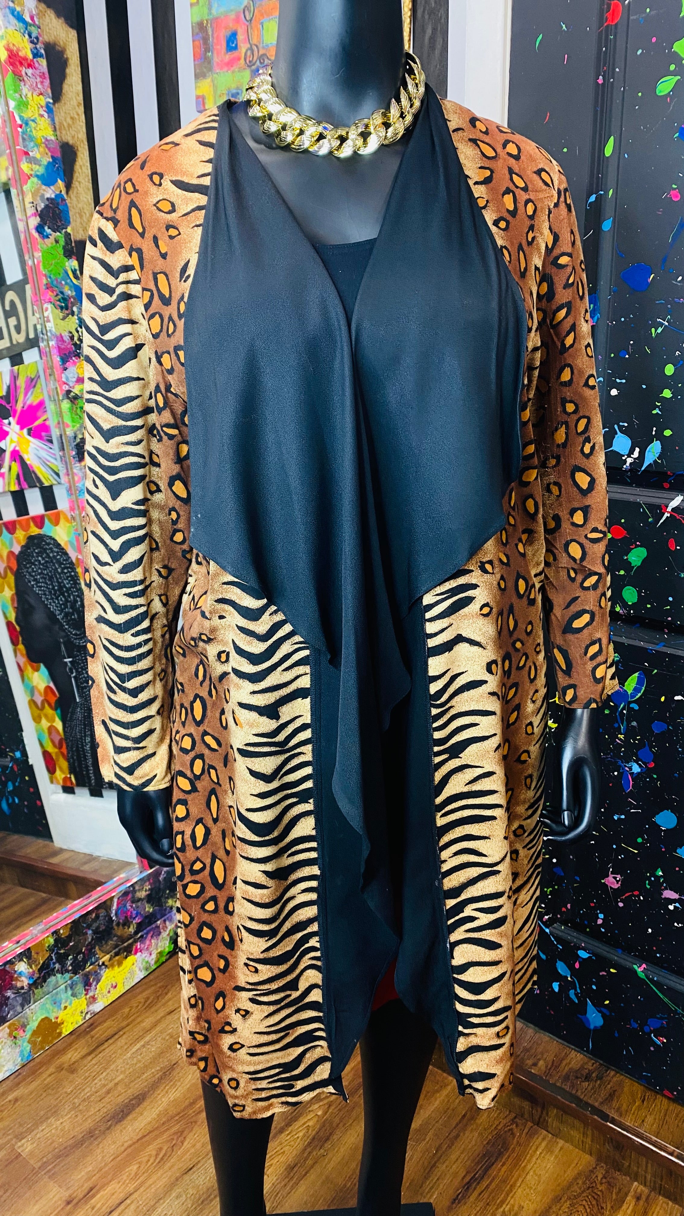Vintage Animal Print Rayon Duster (18) – Bomb Plus Vintage